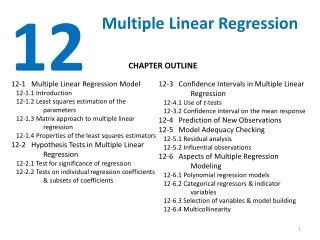 PPT Multiple Linear Regression PowerPoint Presentation Free Download ID