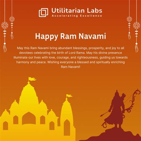 Utilitarian Labs On Linkedin Ramnavami Festivalgreetings Utilitarianlabs Celebration