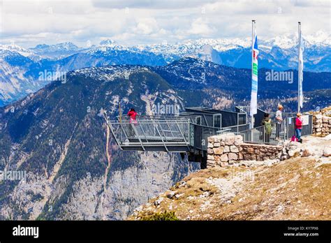 Hallstatt Austria May 16 2017 5 Fingers Is A Viewpoint Platform In