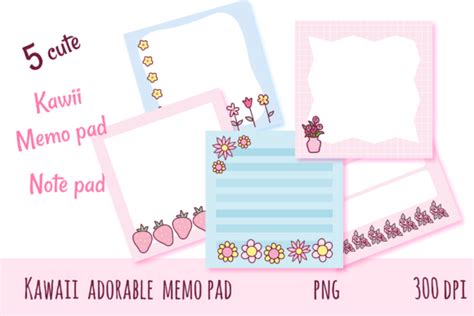 Memo Pad Notepad Stationary Graphic By Sanpls · Creative Fabrica