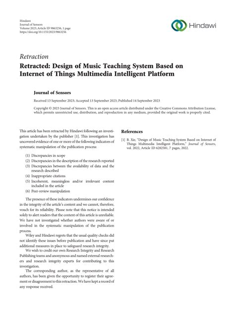 Pdf Retracted Design Of Music Teaching System Based On Internet Of Things Multimedia
