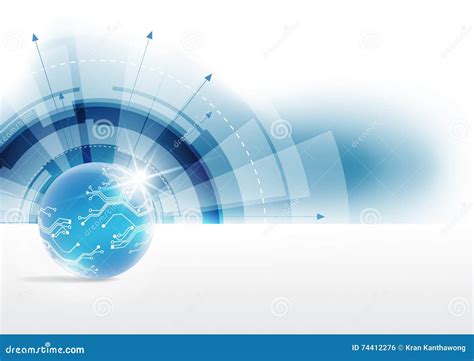 Vector Digital Global Technology Concept Abstract Background Stock Vector Illustration Of