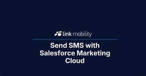 Send Sms With Salesforce Marketing Cloud