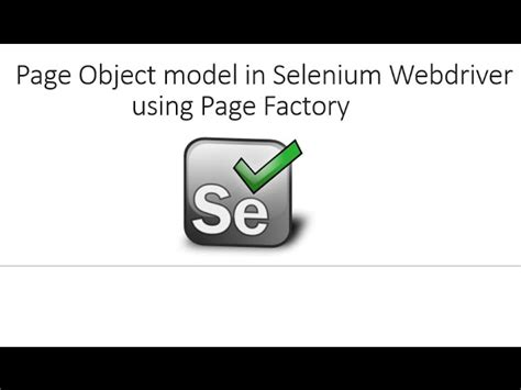 Complete Page Object Model Pom Using Page Factory In Selenium