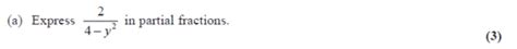 Exam Questions Partial Fractions Examsolutions