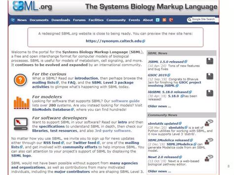 Systems Biology Markup Languagepptx Chemistry Science