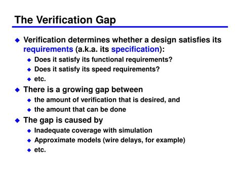 Ppt The Verification Gap Powerpoint Presentation Free Download Id