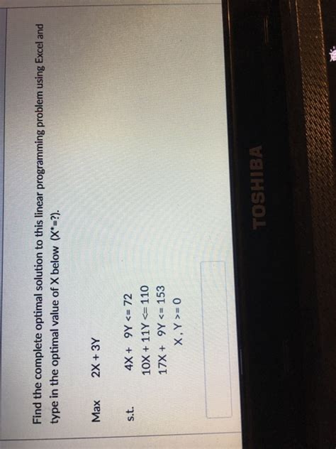 Solved Find The Complete Optimal Solution To This Linear