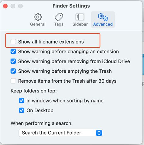 Hiding File Extensions Pdf Docx Etc Rmacos