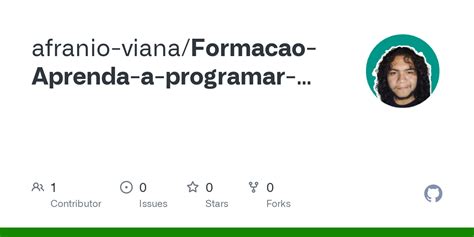 Github Afranio Vianaformacao Aprenda A Programar Em C Sharp Com