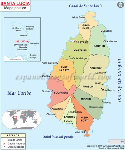 Santa Lucía Mapa