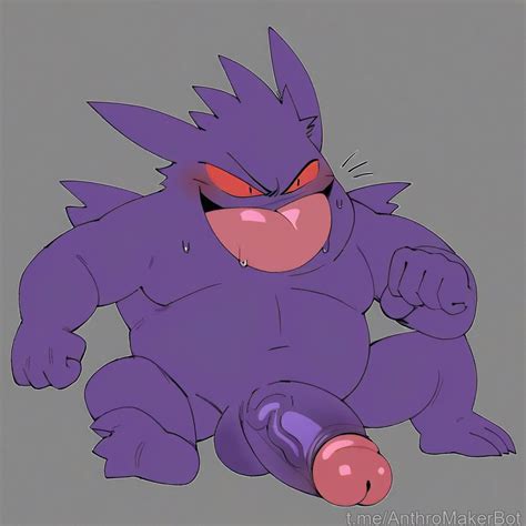 Rule 34 Ai Generated Blush Evil Grin Gengar Huge Cock Pokemon Pokemon