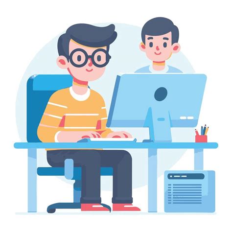 Teamwork In Coding Collaborative Development Environment Illustration Of Developers 57968364