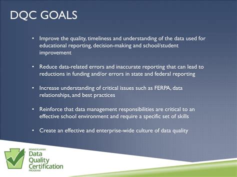 Ppt Data Quality Certification Program Dqc Powerpoint Presentation