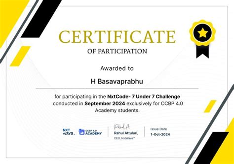 H Basava Prabhu On Linkedin Ccbp Nxtwave Nxtwavechallenge Coding Learning Nxtcode
