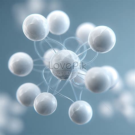 Schematic Diagram Of Cell Molecular Structure Connection Creative Image Picture Free Download