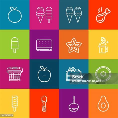 과일 요소의 현대 얇은 선 아이콘 세트 프리미엄 품질 개요 기호 컬렉션 간단한 모노 선형 픽토그램 팩 웹 그래픽을 위한 스트로크 벡터 로고 개념 0명에 대한 스톡 벡터 아트