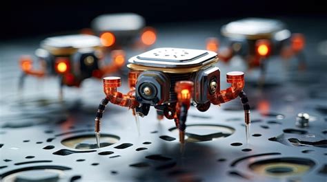 Premium Photo Microbots Assembling Nanoscale Motors