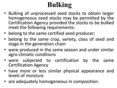 Seed Certification Procedure Pptx