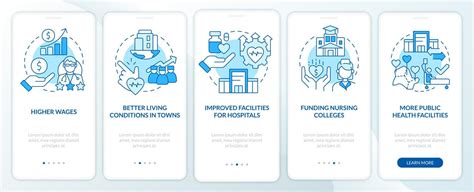 Improving Healthcare Access Blue Onboarding Mobile App Screen