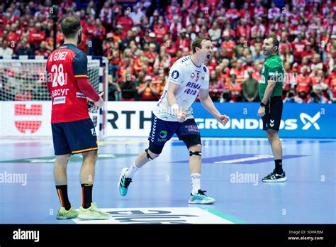 Herning Denmark 20260122 Norways Sander Sagosen Celebrates After The