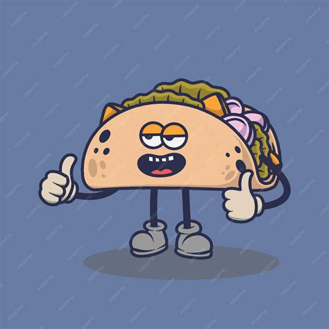 Premium Vector Bored Tacos With Laughing Face Expression Sticker