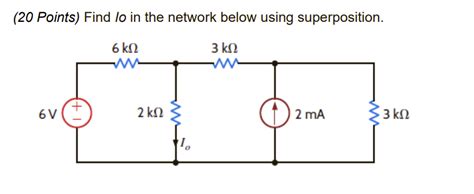solved 20 points find to in the network below using