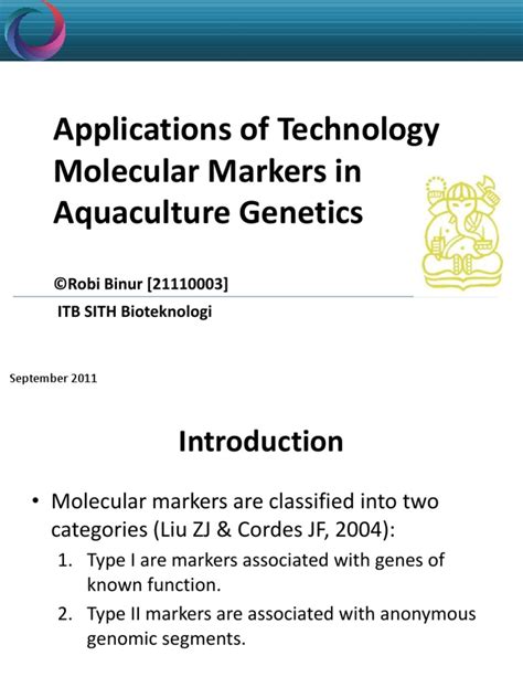 Applications Of Technology Molecular Markers In Aquaculture Genetics Pdf Quantitative Trait