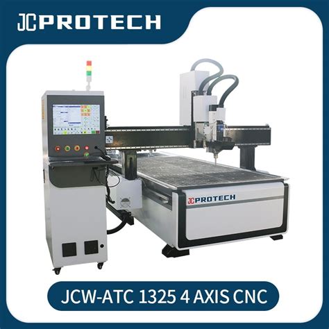 4 Axis Cnc Router Atc Machine With Spindle Swing Function