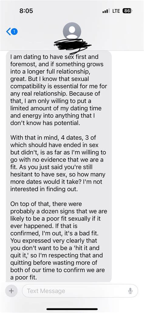Thoughts On Expecting Sex On 3 Out Of 4 Dates From A Friend F32 Rtinder