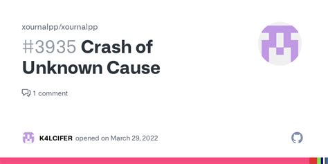 Crash Of Unknown Cause · Issue 3935 · Xournalppxournalpp · Github