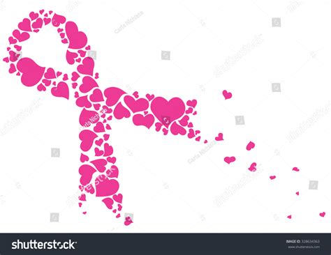 Cancer Ribbon Heart