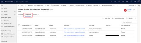 review dataverse healthcare api logs microsoft cloud for healthcare