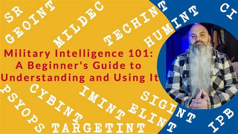 Military Intelligence 101 A Beginners Guide To Understanding And Using It Youtube