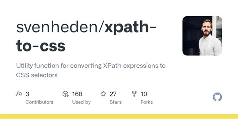 github svenheden xpath to css utility function for converting xpath