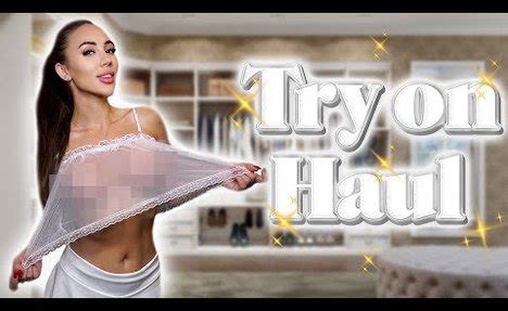 K Transparent Product Try On Haul See Through Top No Bra Try On Haul Videos Try On