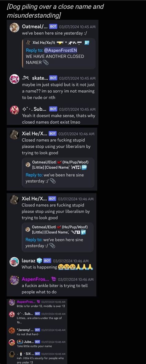 every discord violation in aspen s server r systemscringe