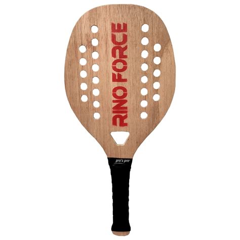 Raquete Beach Tennis Madeira Rino Force Equipamentos Fitness
