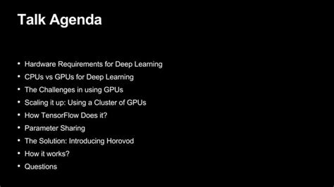Distributed Deep Learning Training Ppt