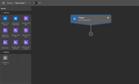 自動化的力量 webflow logic flow editor