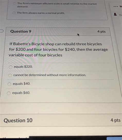 Solved The Firms Minimum Efficient Scale Is Small Relative