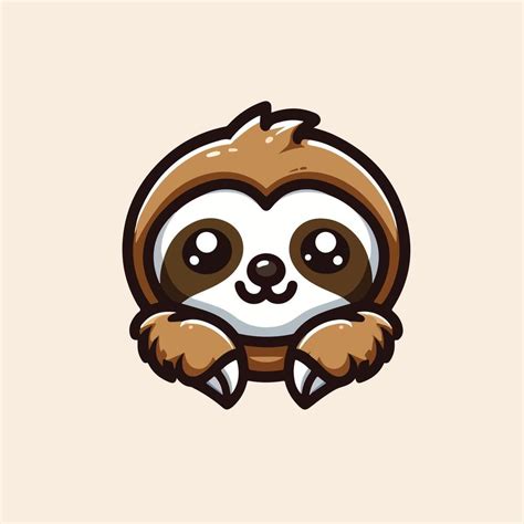 Cute Sloth Emblem Logo Cartoon 45635237 Vector Art At Vecteezy