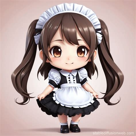 Chibi Maid Stable Diffusion Online