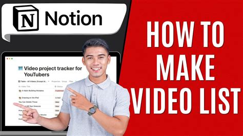 How To Make Notion Video List Quick Guide YouTube