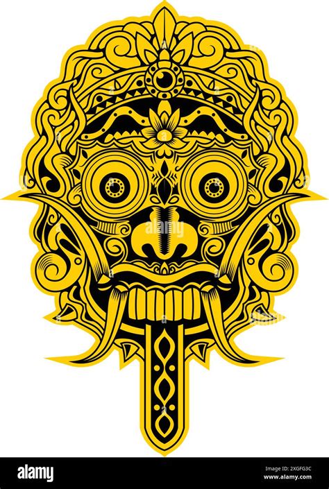 Balinese Mask Barong Boma Leak Karang Mata Balinese One Eye Mask