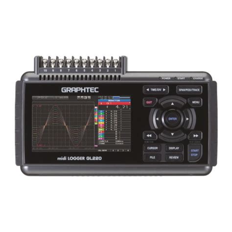 GRAPHTEC MIDI LOGGER GL220 USER MANUAL Pdf Download ManualsLib