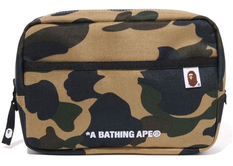 Bape 1st Camo Cordura Multi Pouch Yellow Ss24 Us