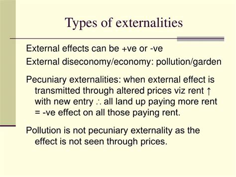 Externalities