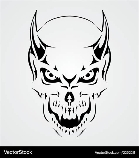 Devil Skull Drawings