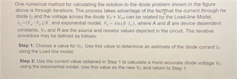 Solved One Numerical Method For Calculating The Solution To